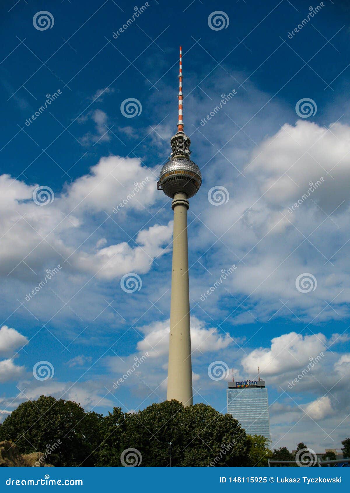 Fernsehturm Berlin, Germany - Television Tower at Sunny Day Editorial ...