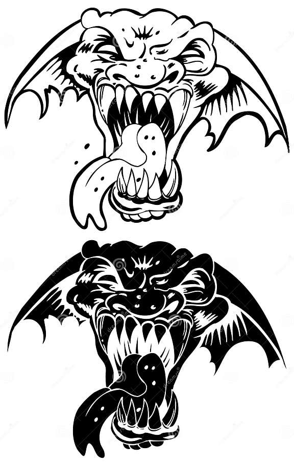 Ferocious Beast stock vector. Illustration of hell, demonic - 9478711