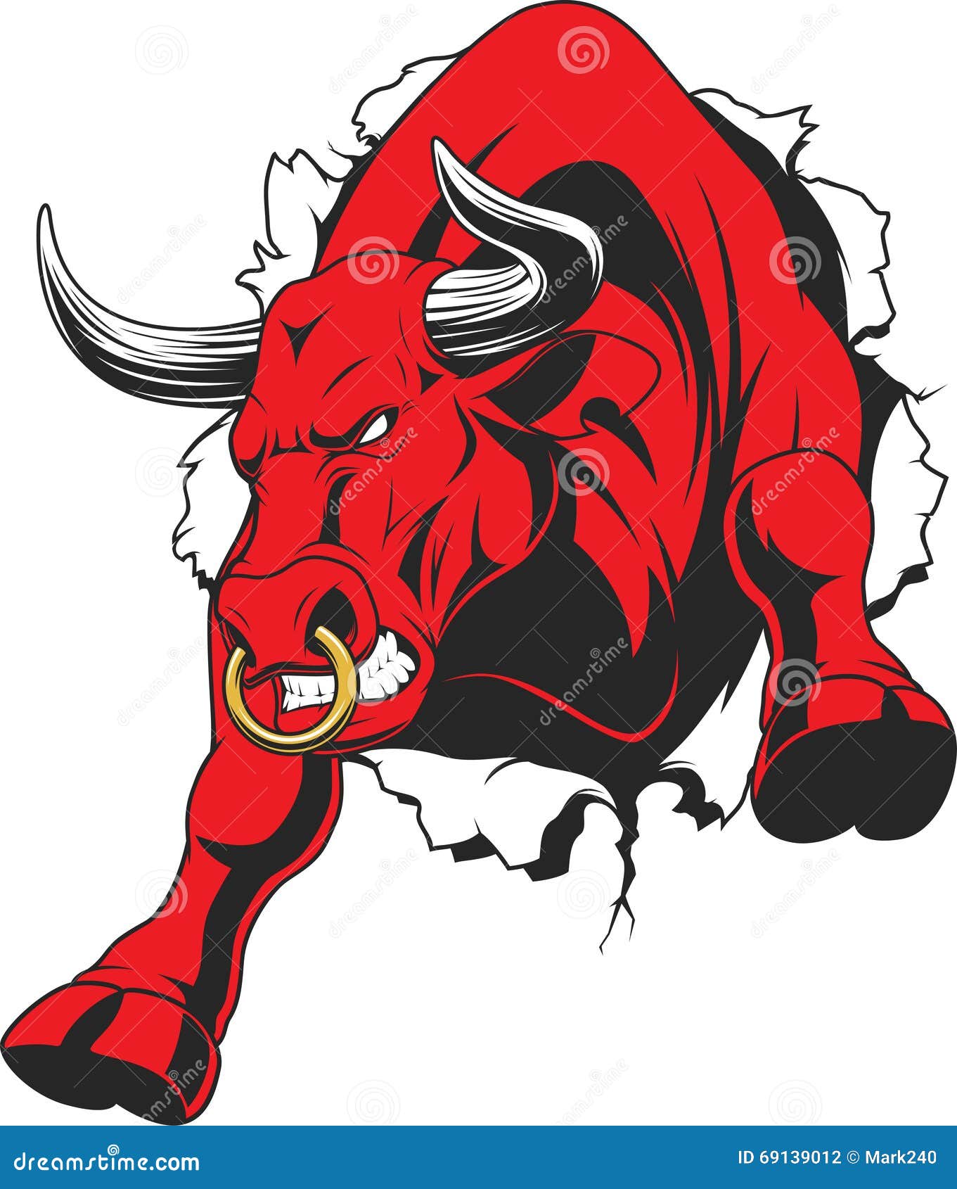 Angry Bull Vector
