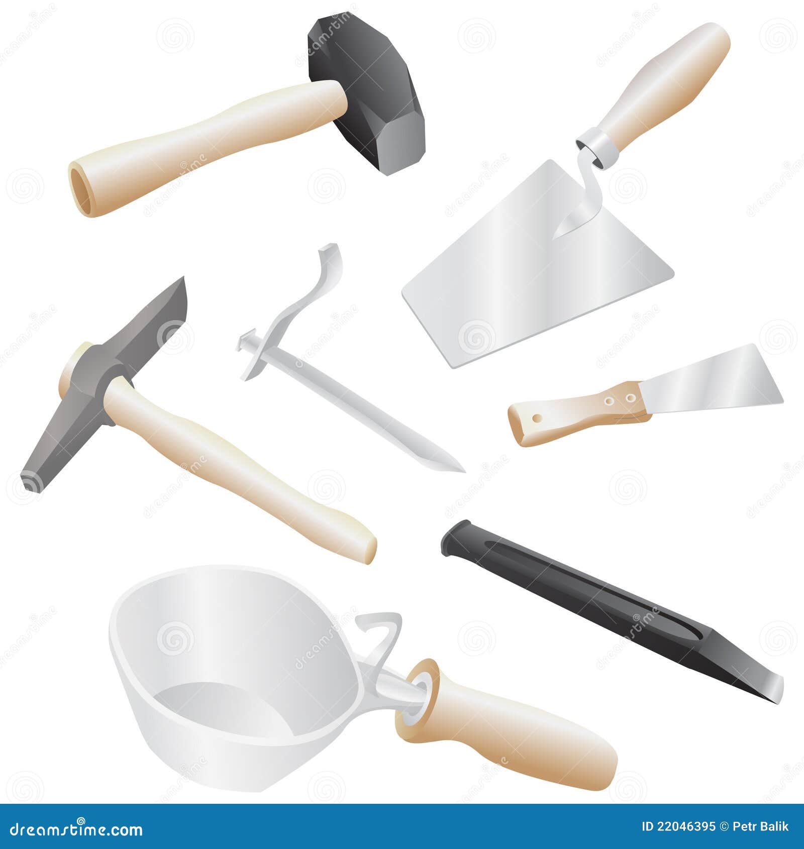 Ferramenta dos pedreiro ilustração stock. Ilustração de tijolo - 22046395