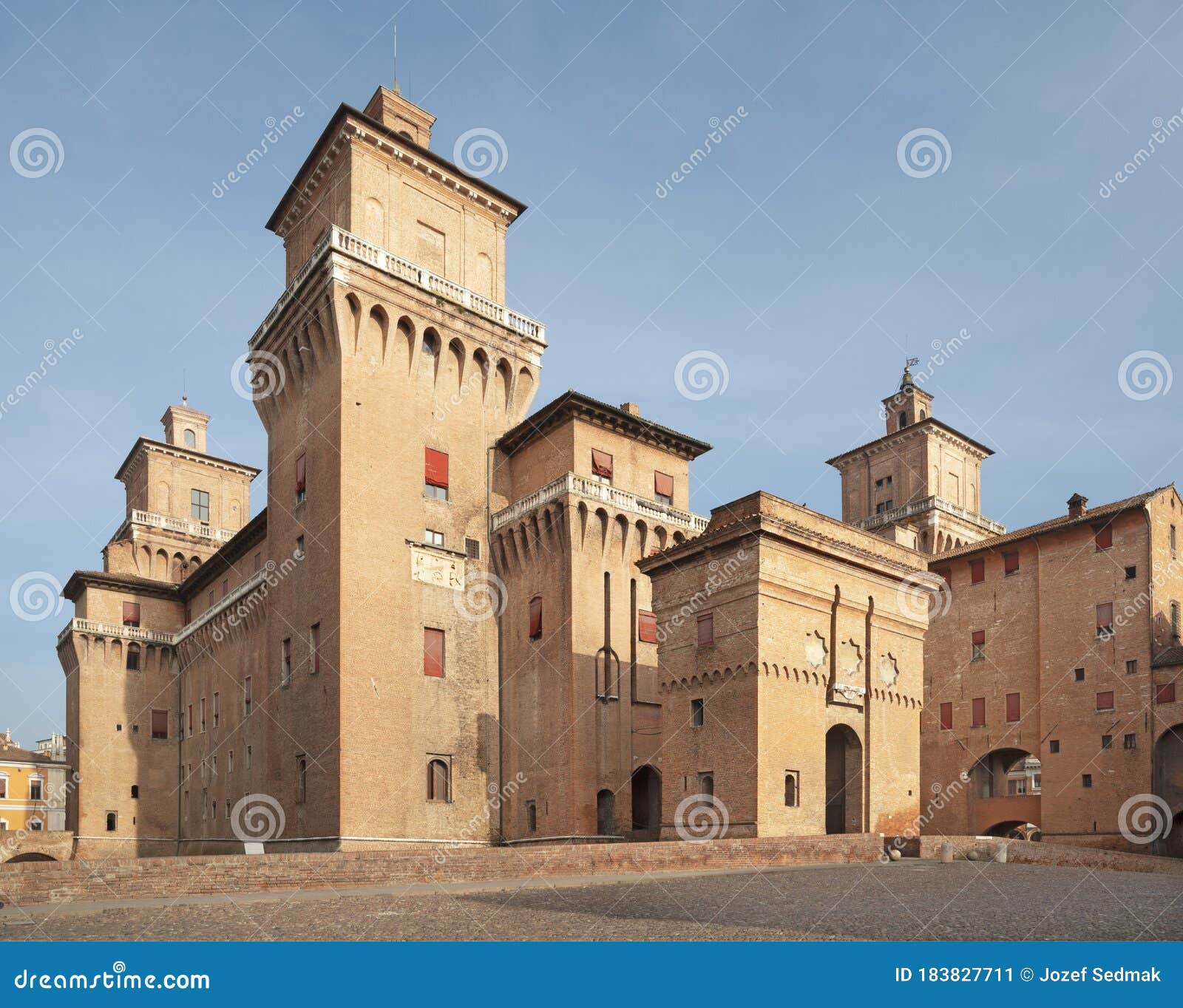 Ferrara - the Castle Castello Estense Stock Image - Image of italian ...