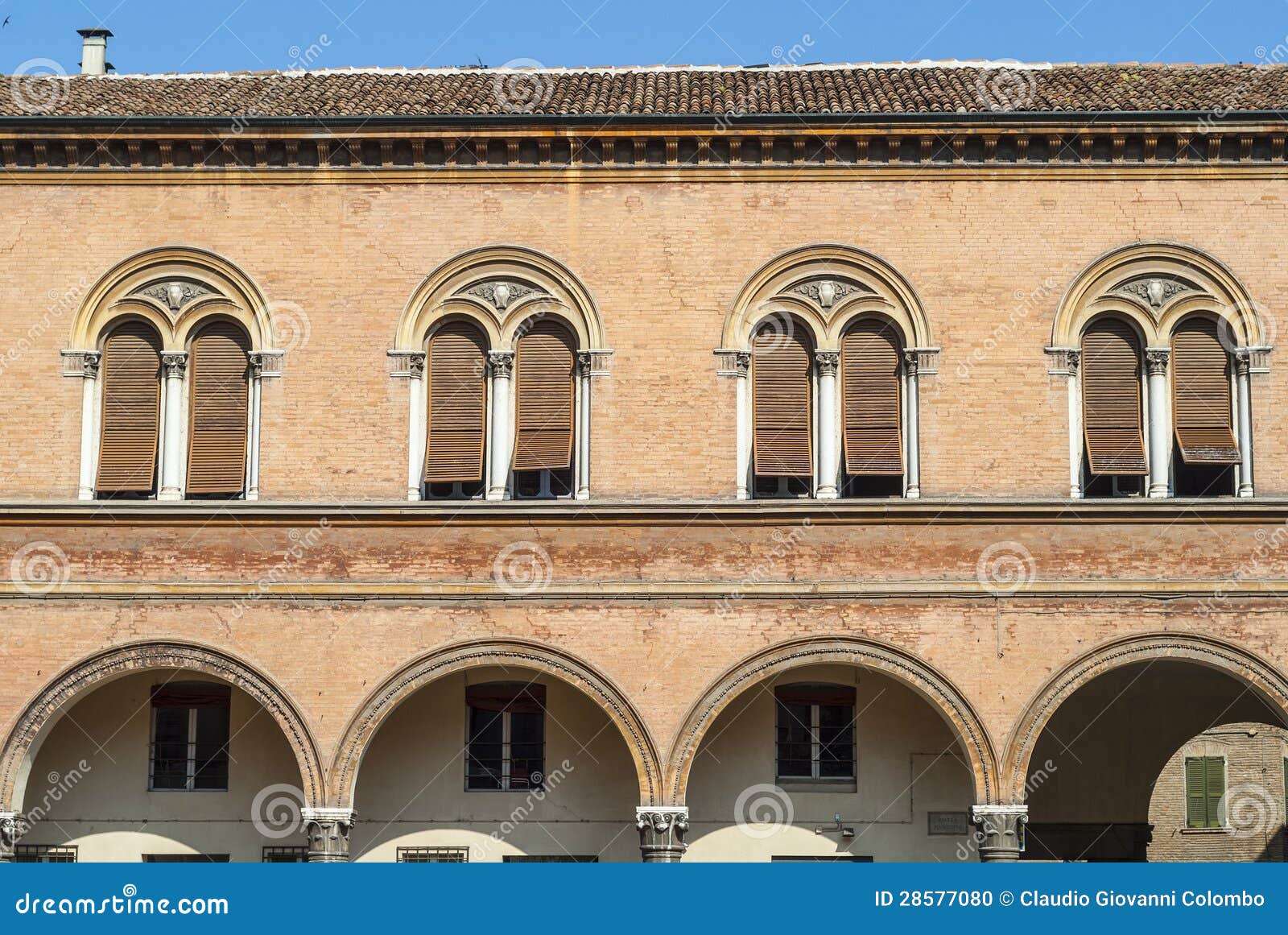 Ferrara - Historic Building Stock Photo - Image of architecture, italy ...