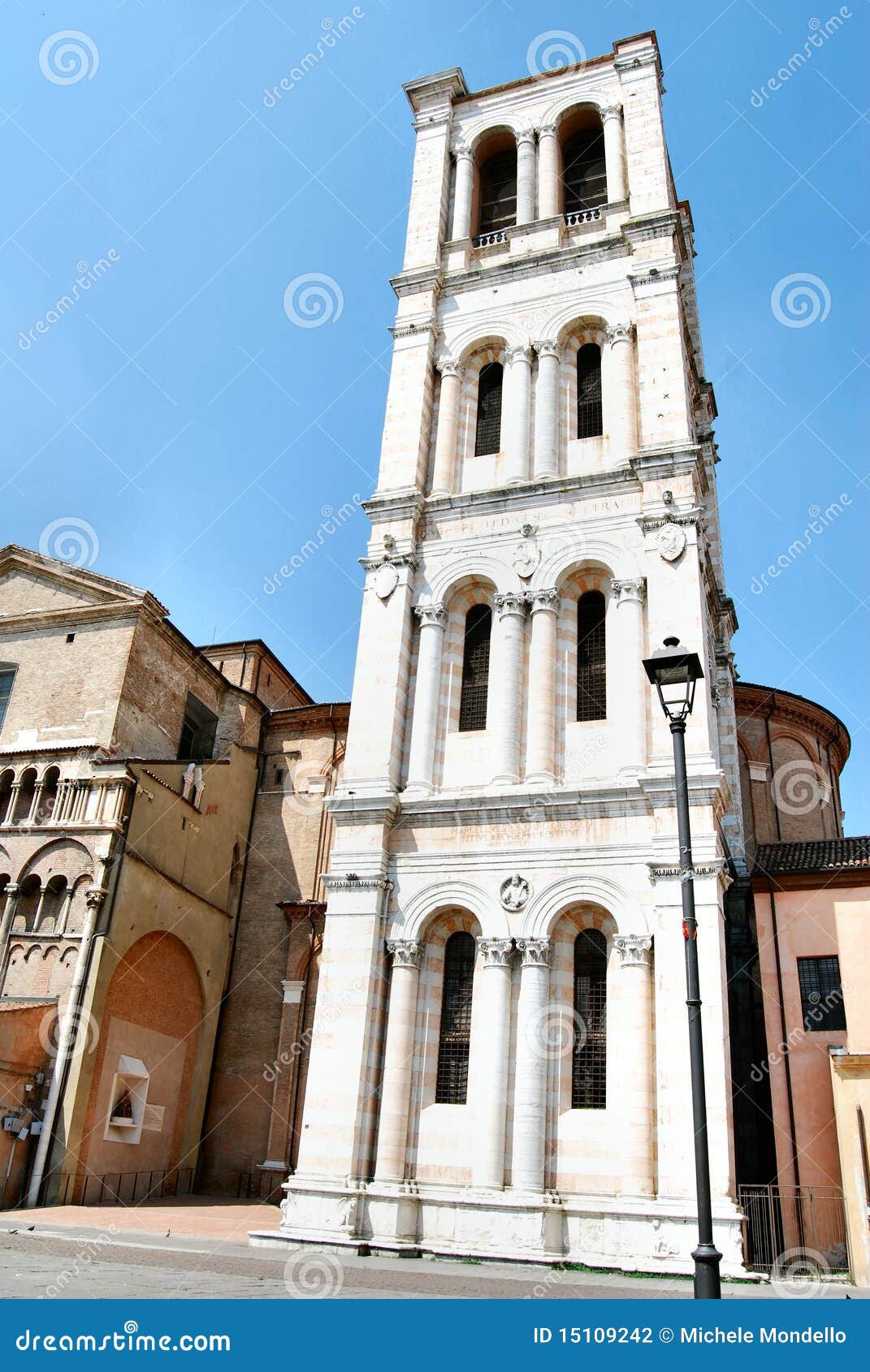 Ferrara - Italy stock photo. Image of medieval, belfry - 15109242