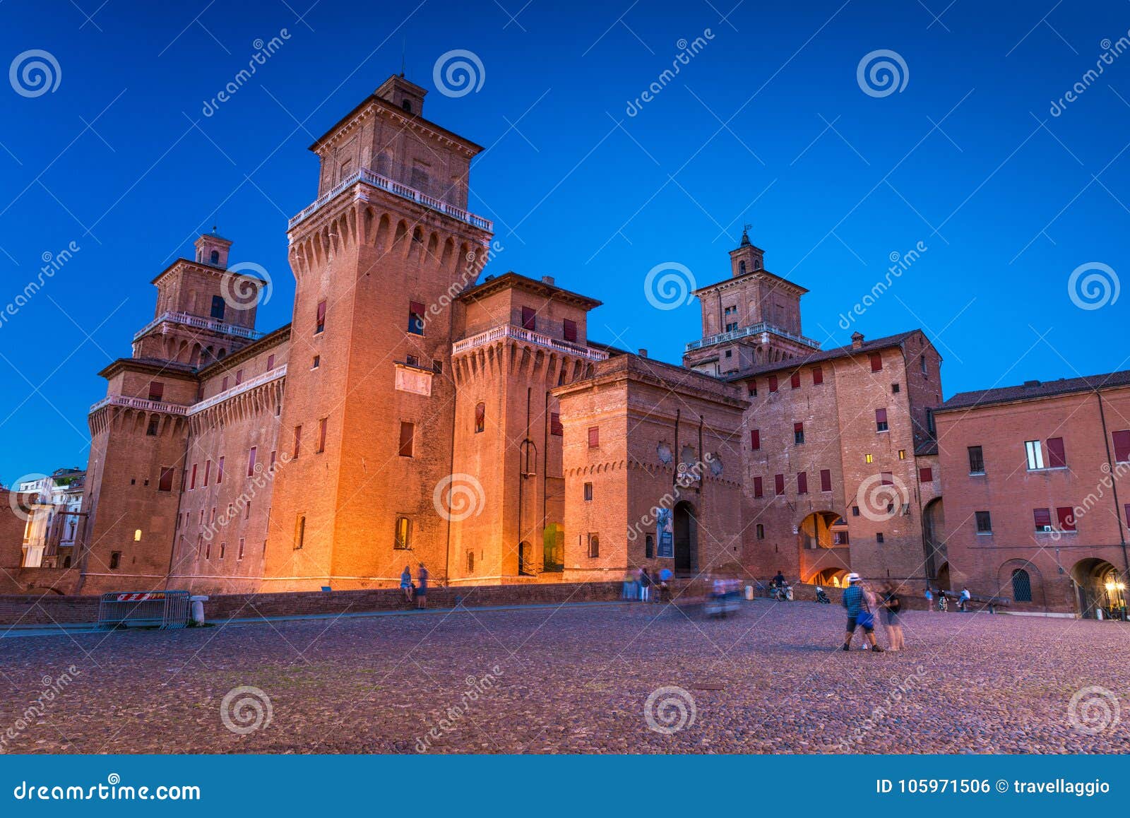 Ferrara, Italy: Castle of Ferrara Castello Estense Editorial Photo ...