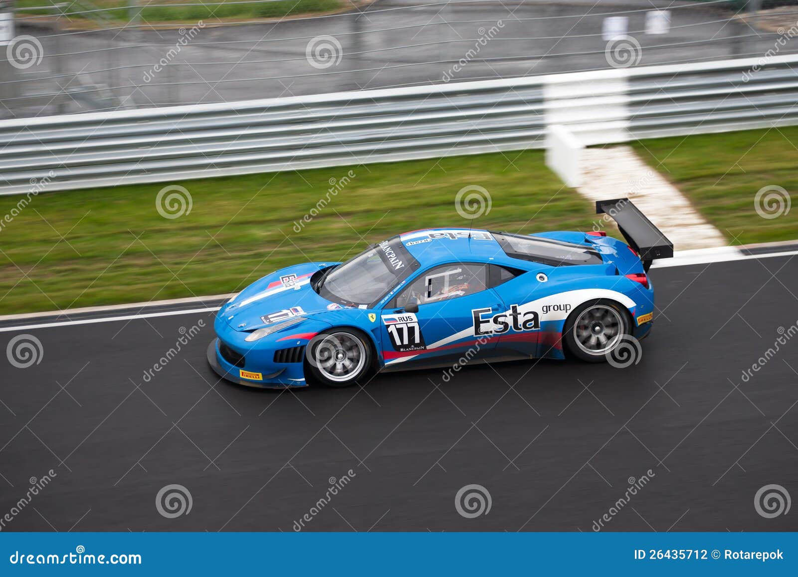 Ferrari 458 FIA GT at race editorial photography. Image of dangerous ...