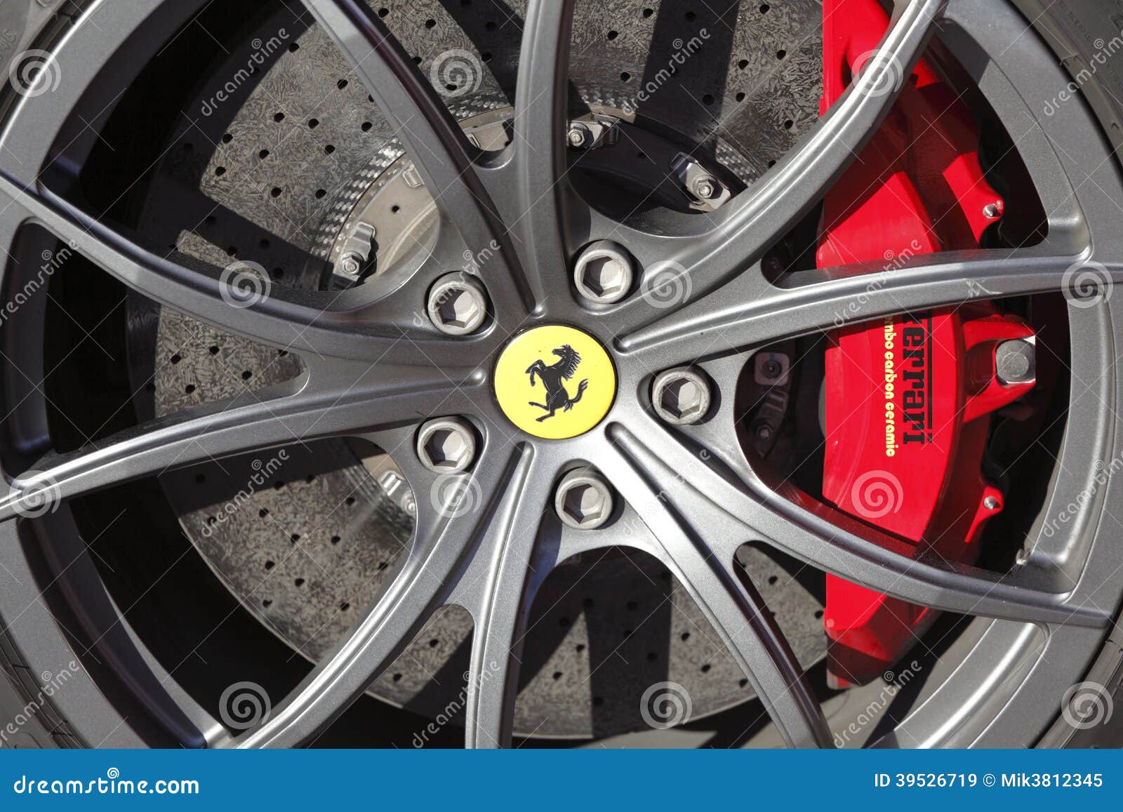 Ferrari brakes editorial stock image. Image of category - 39526719