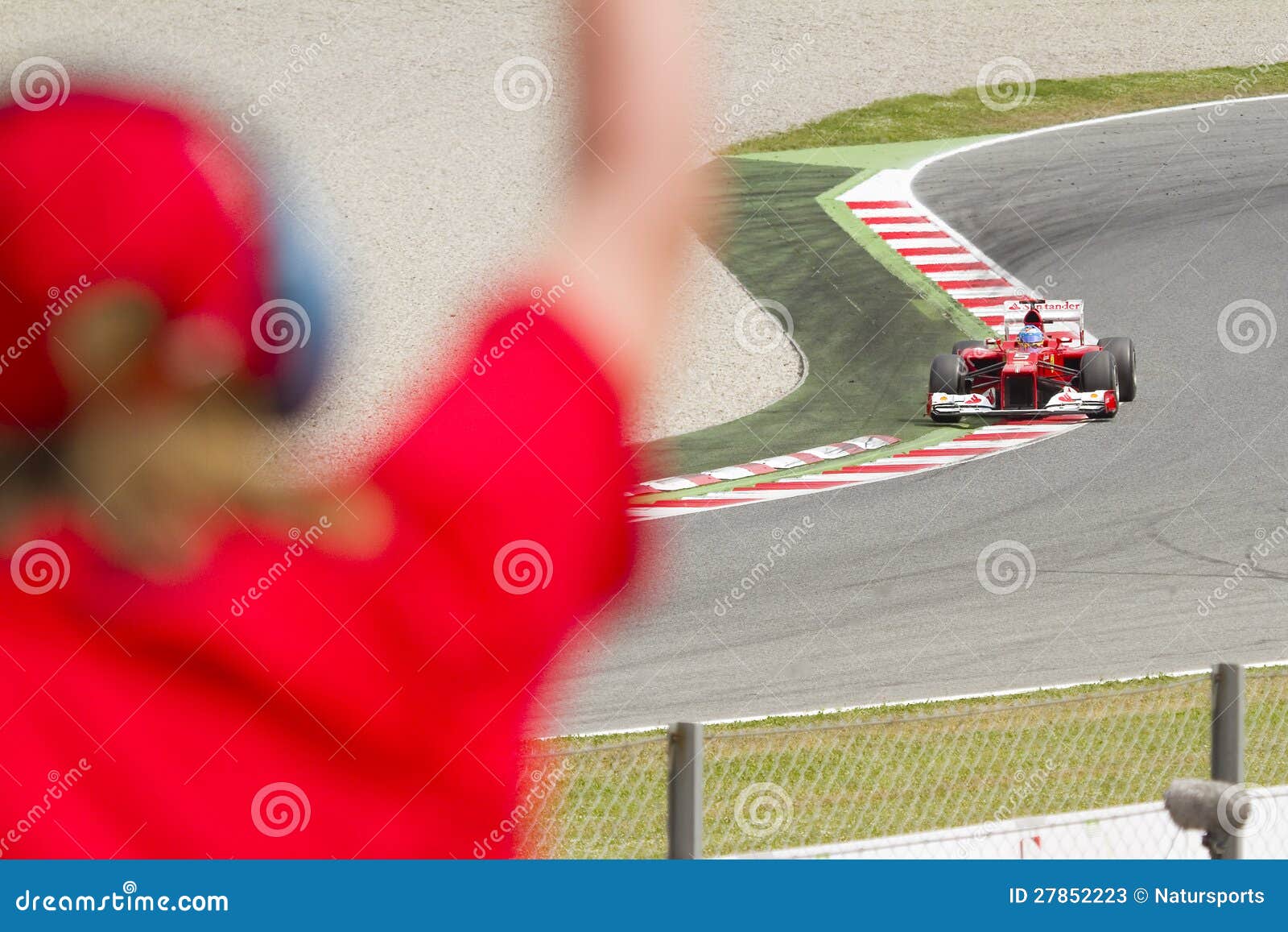 Ferrari car and supporter editorial stock photo. Image of curve - 27852223