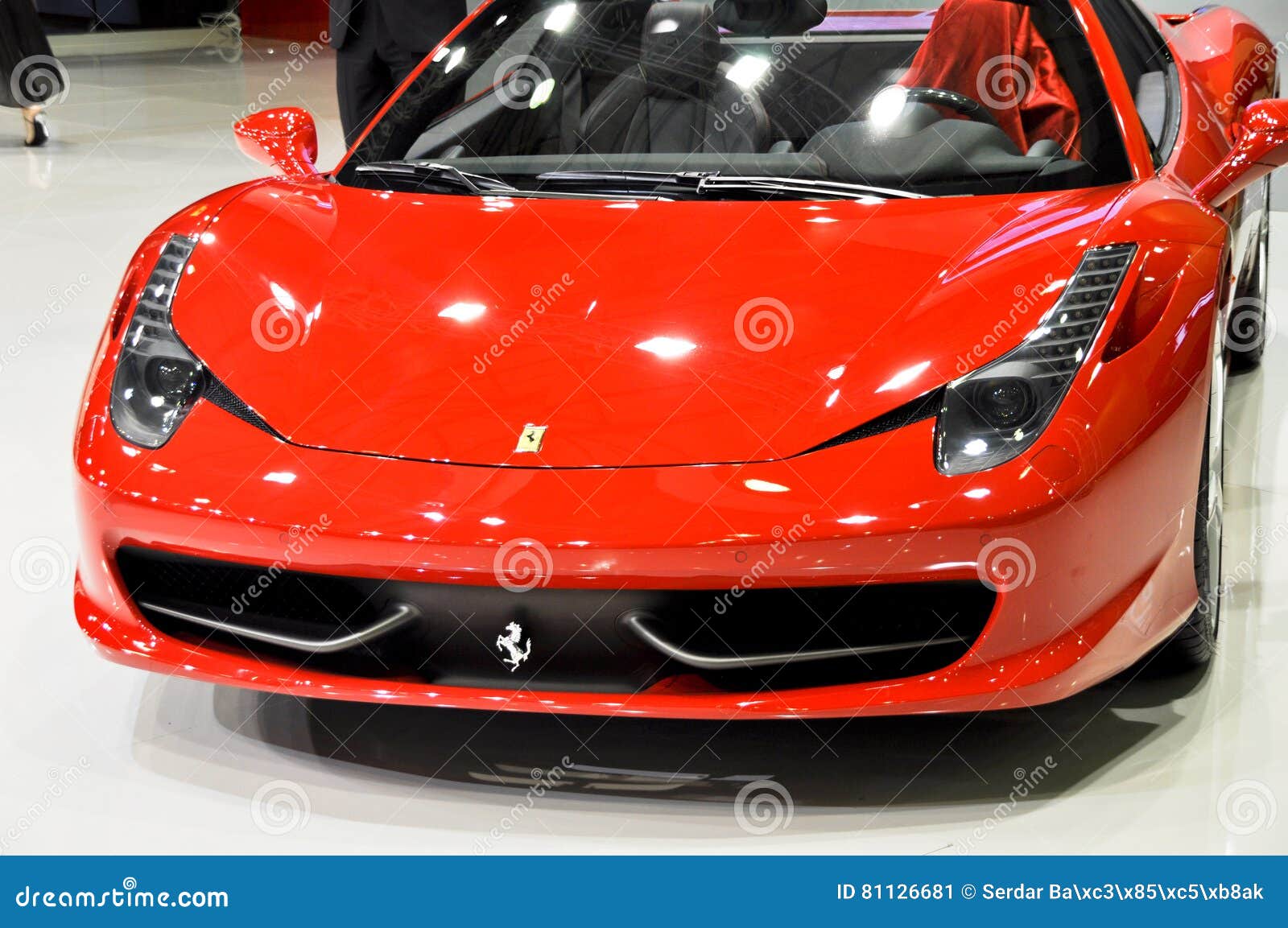 Ferrari Car view editorial photo. Image of headlights - 81126681