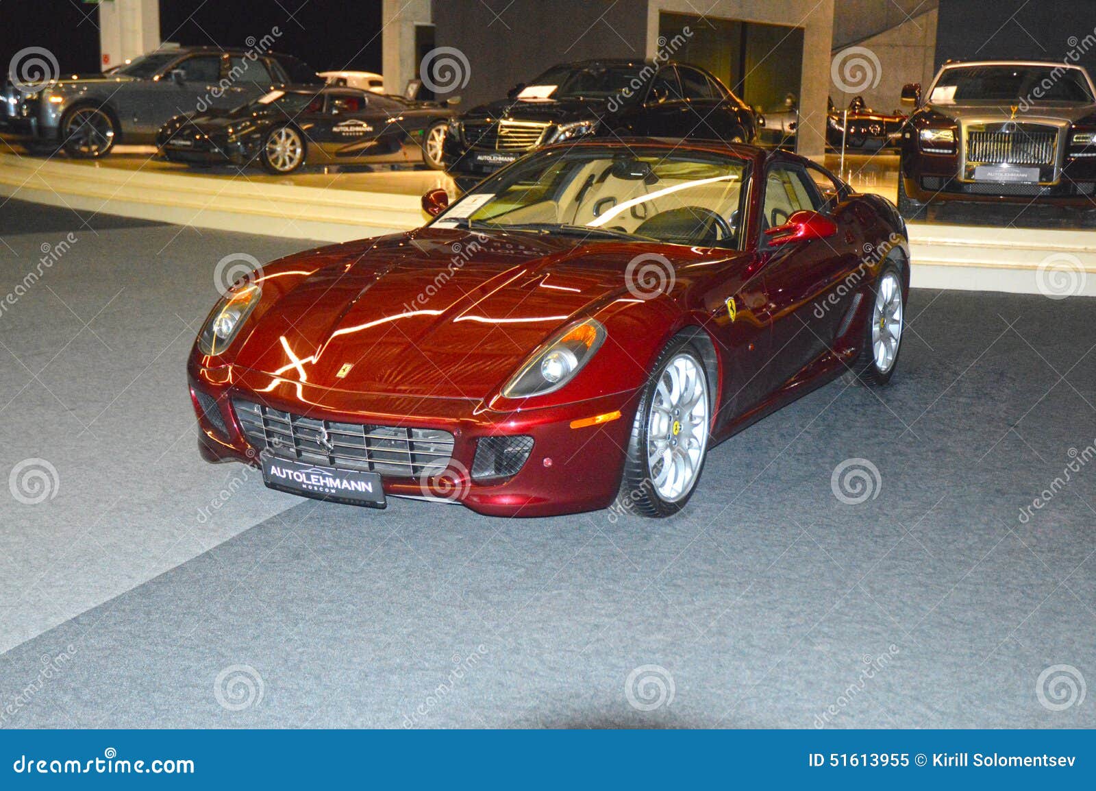 Ferrari Cherry Color in the Showroom Editorial Image - Image of ...