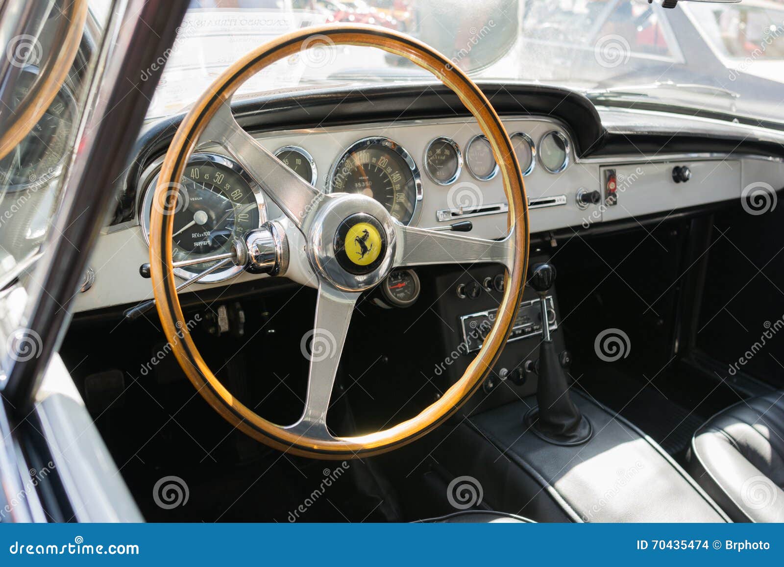 Ferrari Dashboard on Display Editorial Stock Image - Image of luxury ...