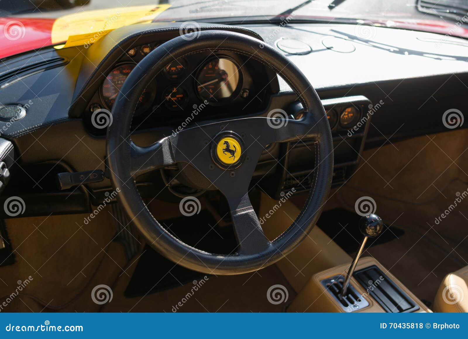 Ferrari Dashboard on Display Editorial Stock Photo - Image of road ...