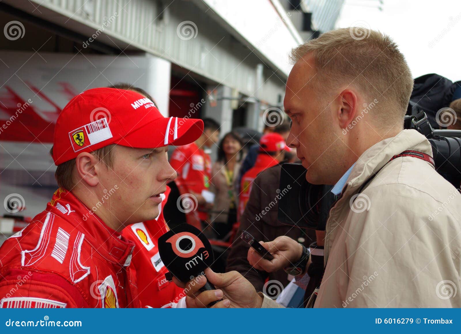 Ferrari driver interview editorial stock image. Image of race - 6016279