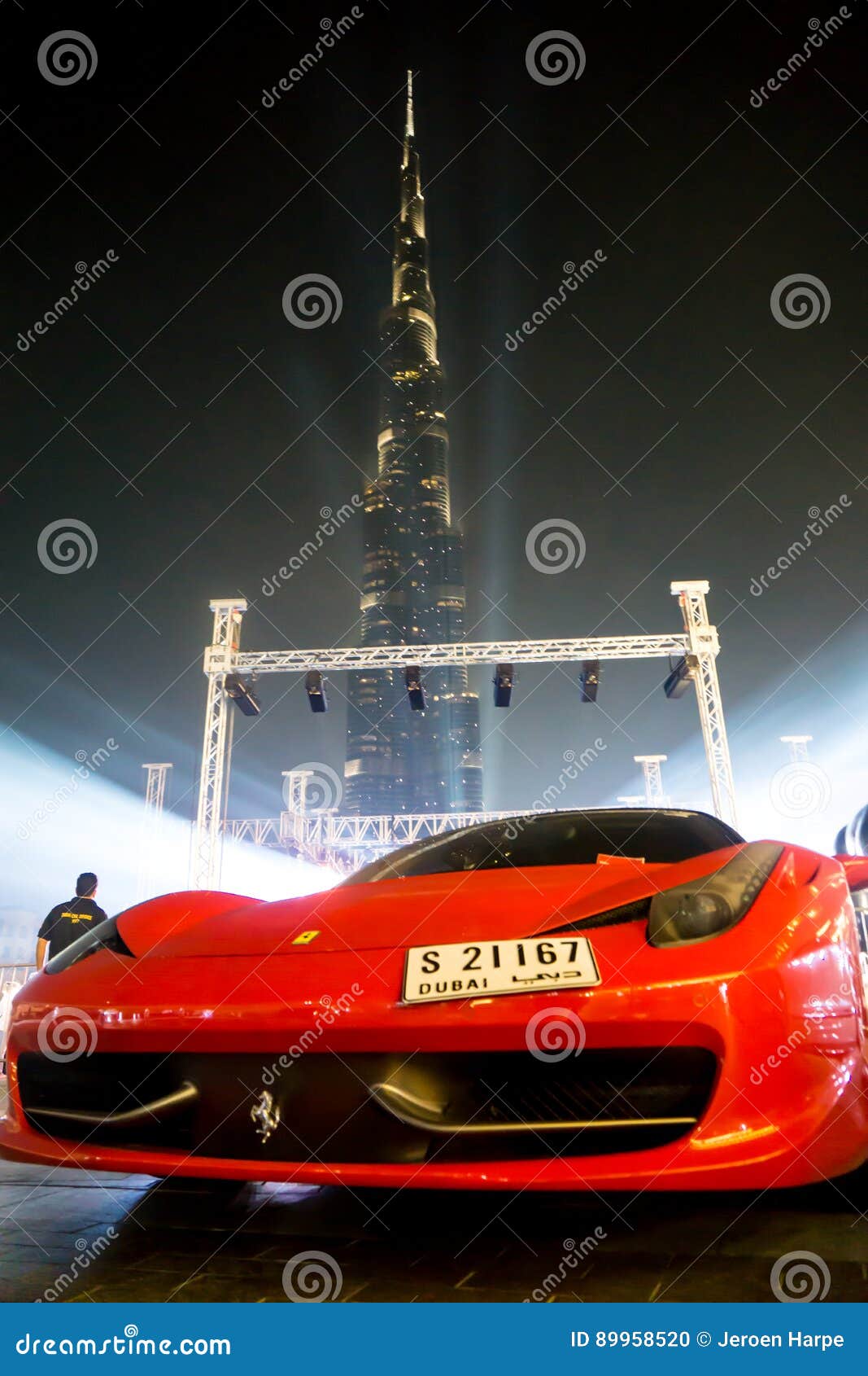 Ferrari in Dubai editorial image. Image of holiday, urban - 89958520