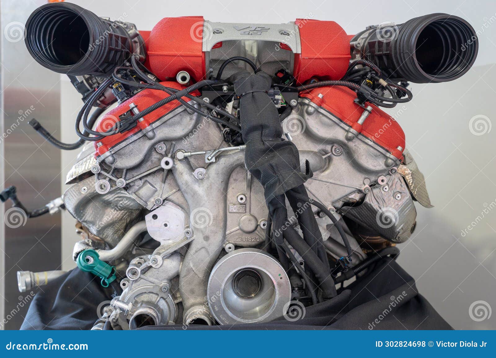 Ferrari Engine On Display Editorial Image | CartoonDealer.com #70434868