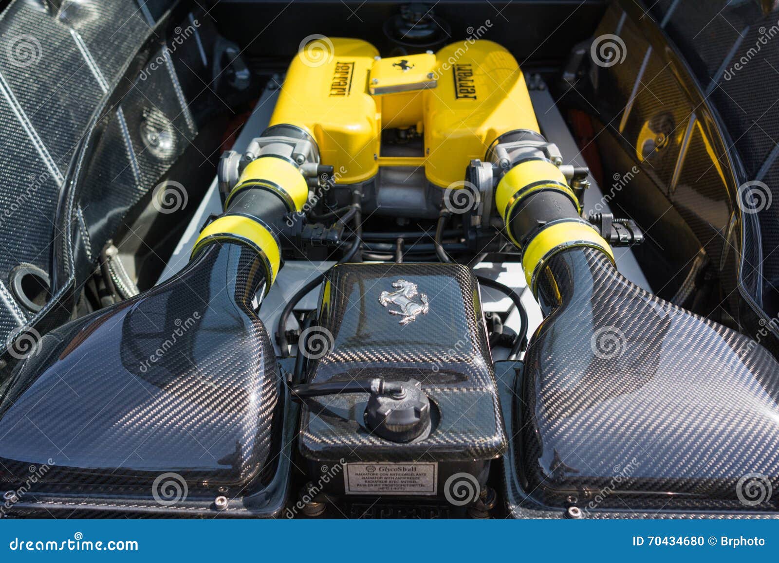 Ferrari engine on display editorial image. Image of modern - 70434680