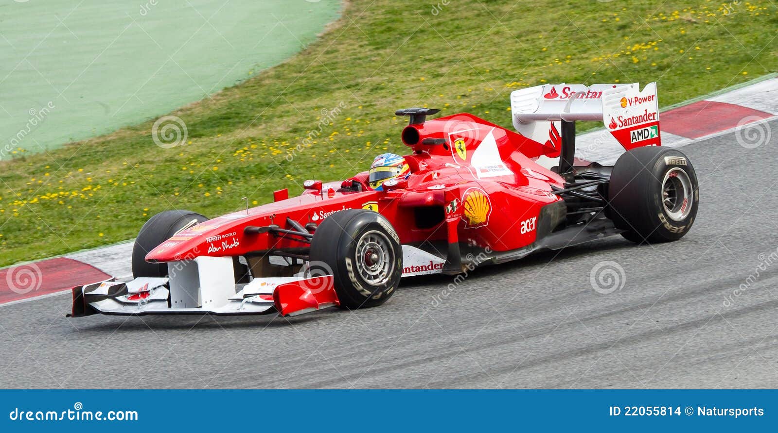Ferrari Formula 1 editorial stock image. Image of curve - 22055814