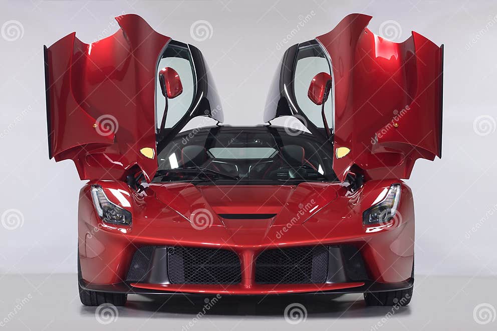 Ferrari LaFerrari with Doors Fully Open Editorial Photography - Image ...