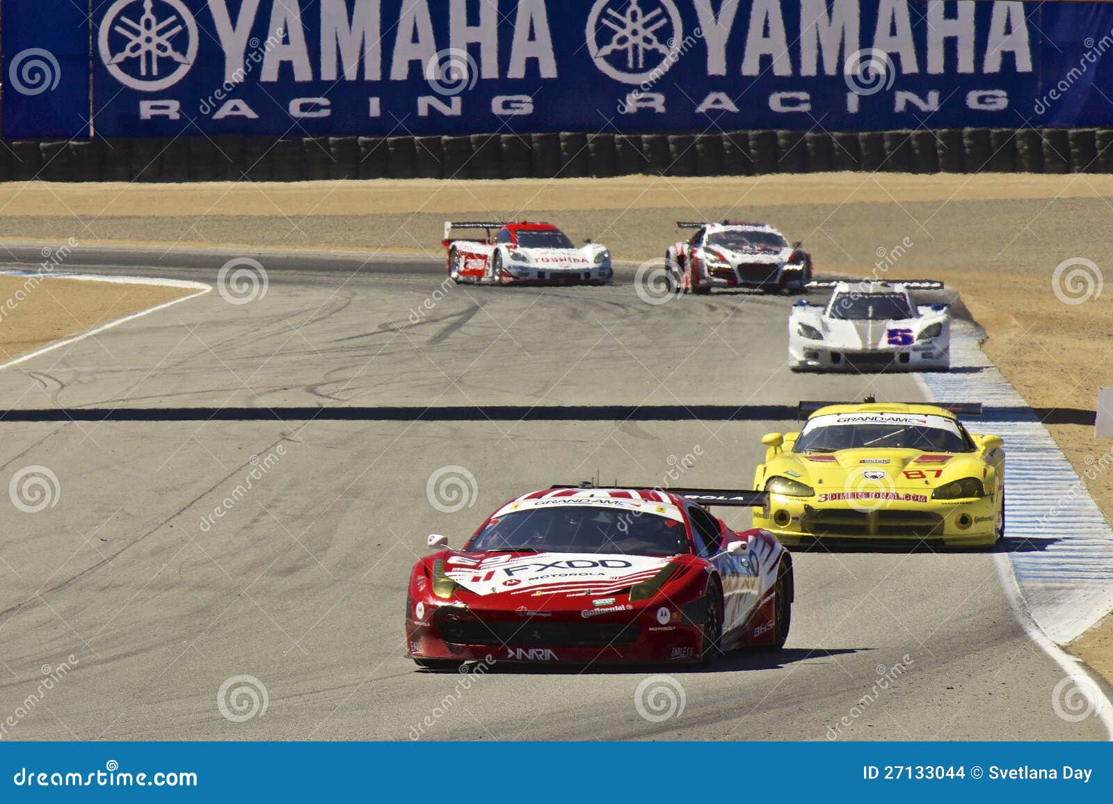 Ferrari Leading at Grand am Rolex Races Editorial Stock Image - Image ...