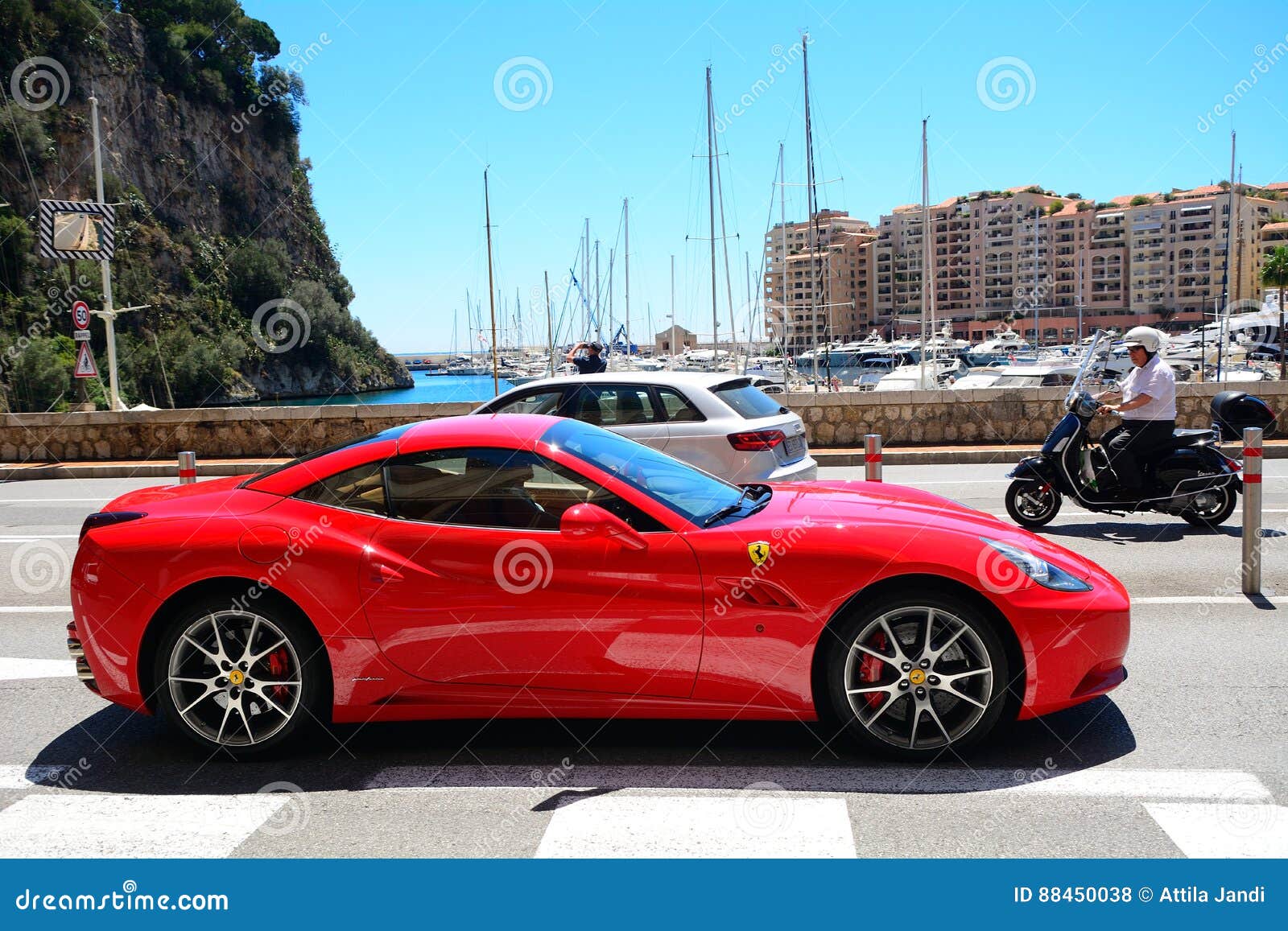 Ferrari, Monaco editorial stock photo. Image of monaco - 88450038