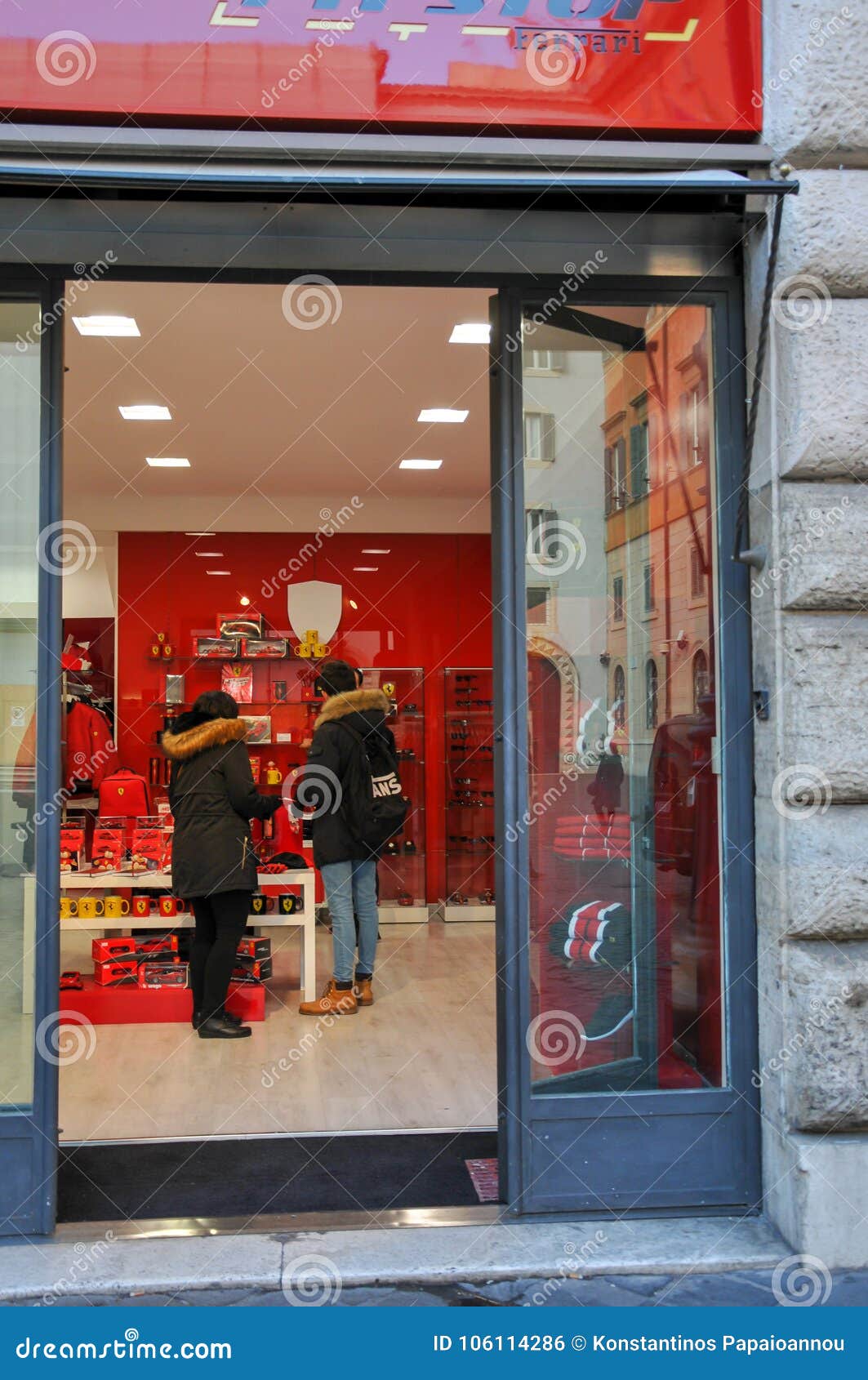 Ferrari Objects Shop in Rome Editorial Photo - Image of souvenir, pants ...