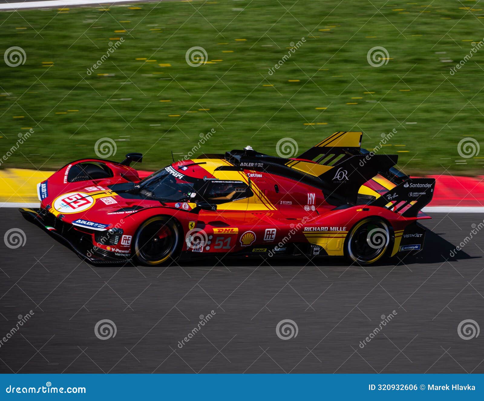 Ferrari 499P at Eau Rouge Raidillon 2024 Editorial Photo - Image of ...