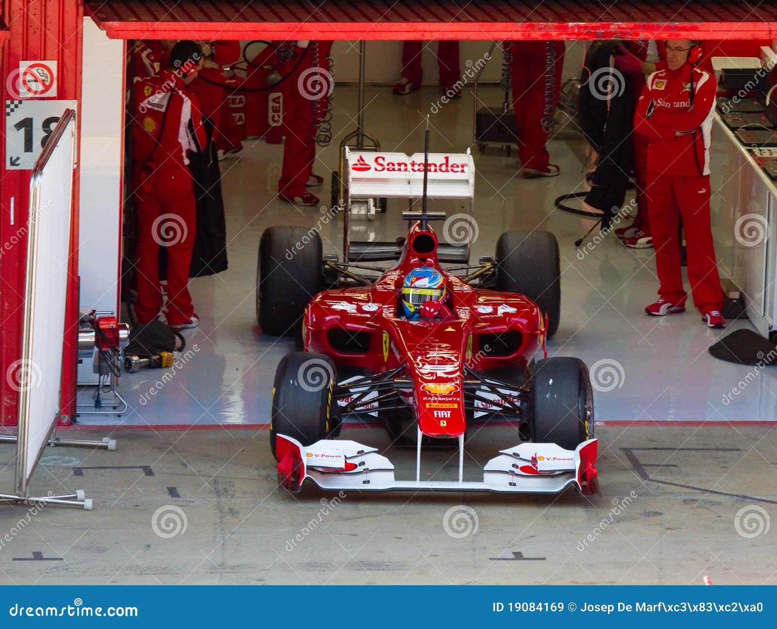 Ferrari in the pit editorial stock image. Image of pits - 19084169