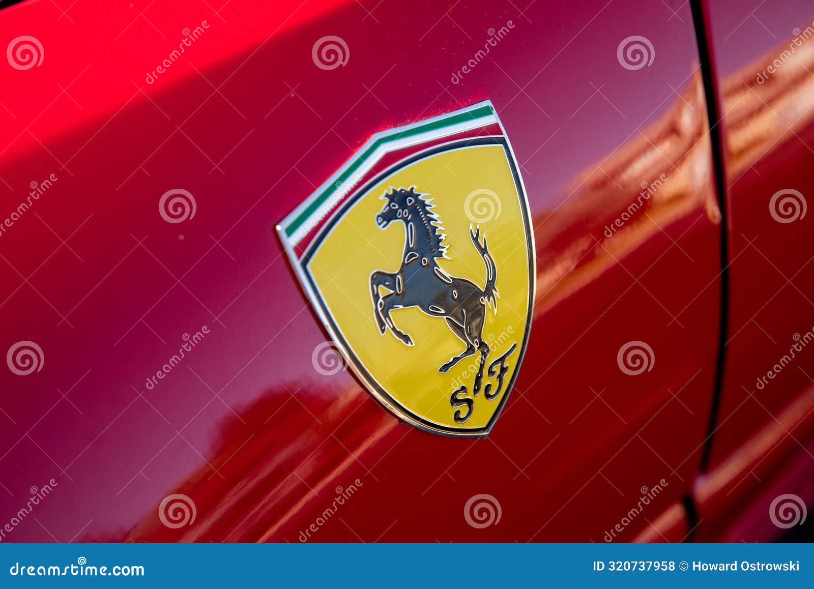 1991 Ferrari 348 Logo Badge Editorial Stock Photo - Image of specs ...