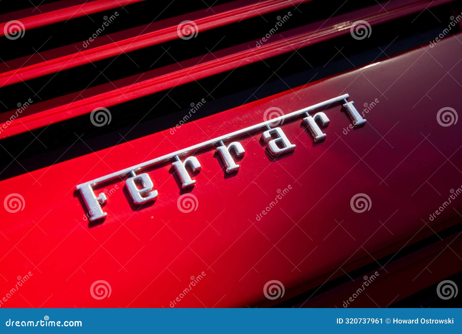 1991 Ferrari 348 348 Logo Badge Editorial Photo - Image of interior ...