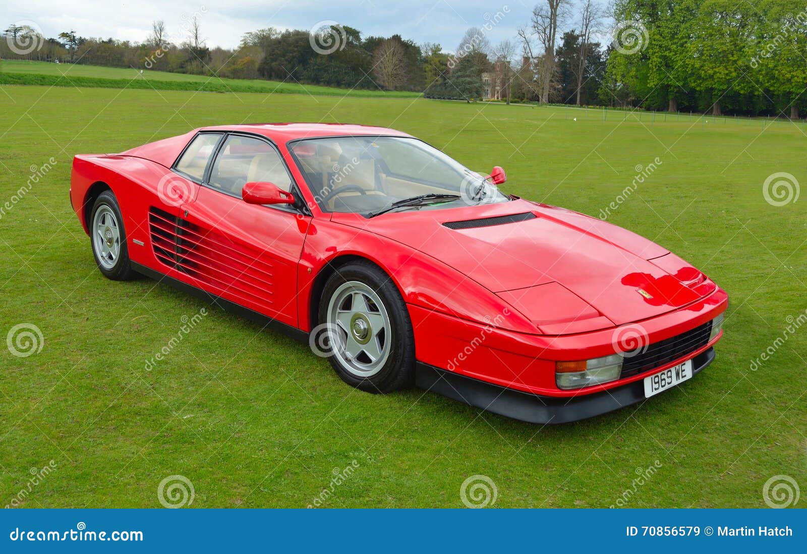 Ferrari Rouge Classique Testarrossa Image stock éditorial - Image du ...