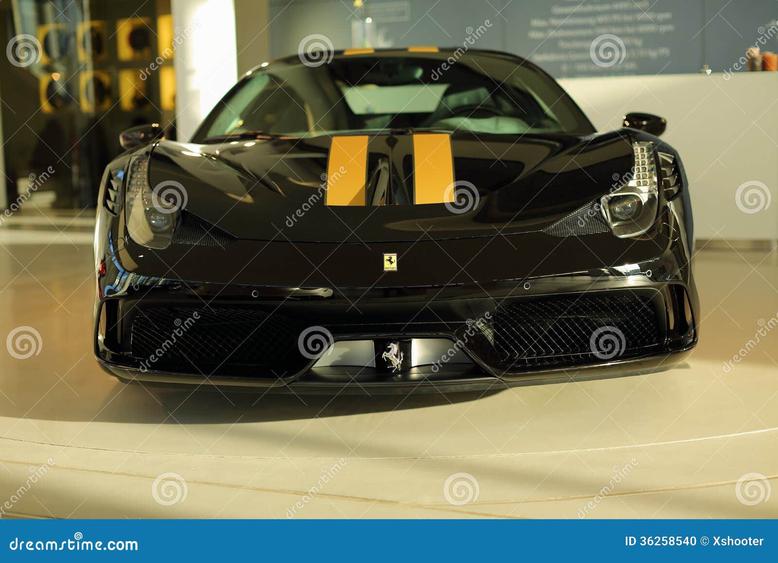 Ferrari 458 Speciale editorial image. Image of view, headlights - 36258540