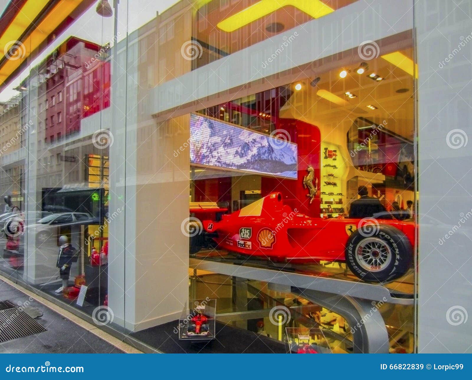 Ferrari Store in Milan editorial stock image. Image of italy - 66822839