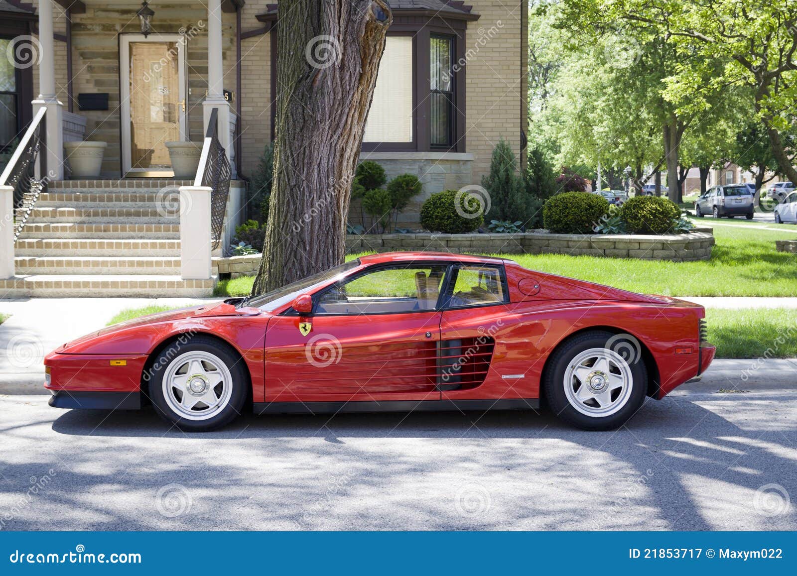 Ferrari Testarossa editorial photography. Image of unique - 21853717