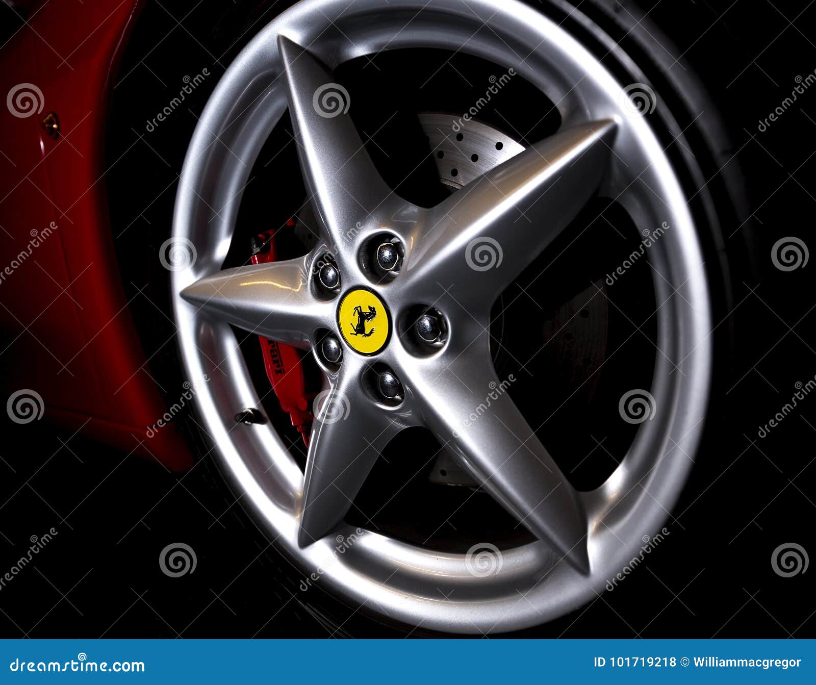 Ferrari Wheel Editorial Image | CartoonDealer.com #121517236