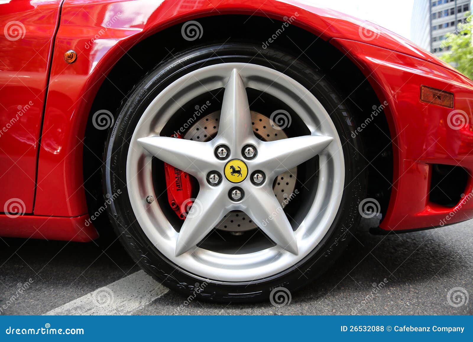 Ferrari Wheel Logo editorial stock photo. Image of powerful - 26532088