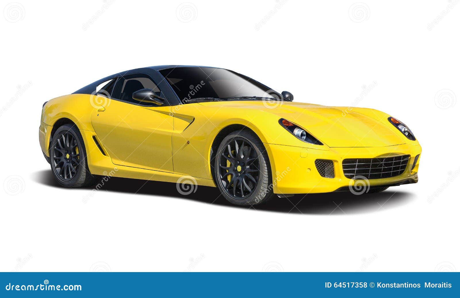 Sports Car Ferrari Yellow
