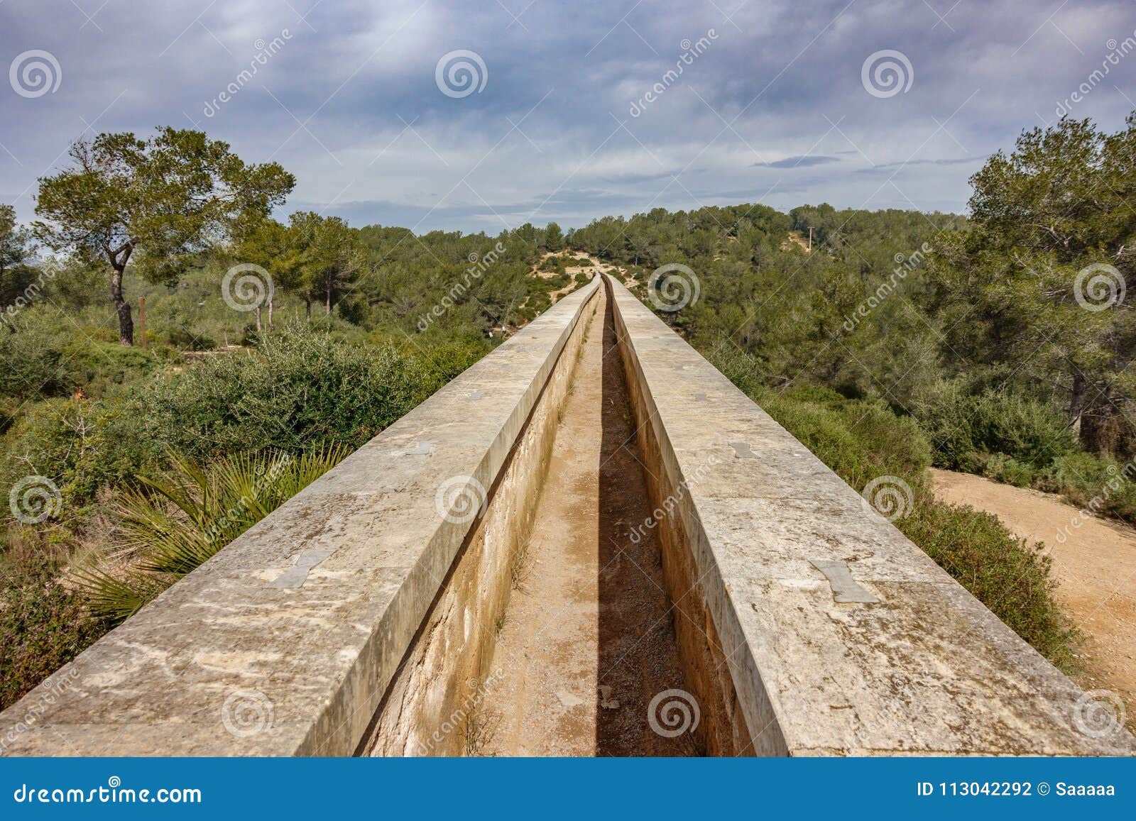 The Ferreres Aqueduct Top View Stock Photo - Image of stone, bridge ... The Ferreres Aqueduct Top View Stock Photo - Image of stone, bridge ...