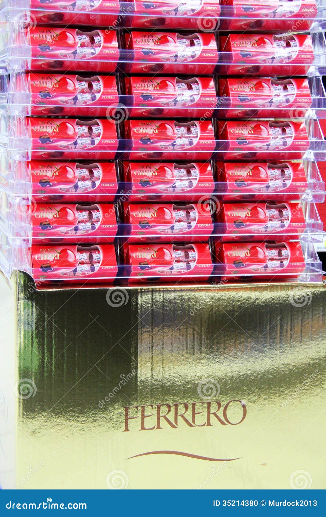 Ferrero chocolates editorial image. Image of cheri, cherry - 35214380