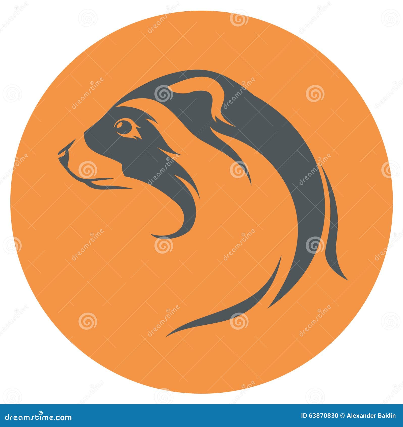 Ferret Icon And Silhouette. Stock Photography | CartoonDealer.com #63870830