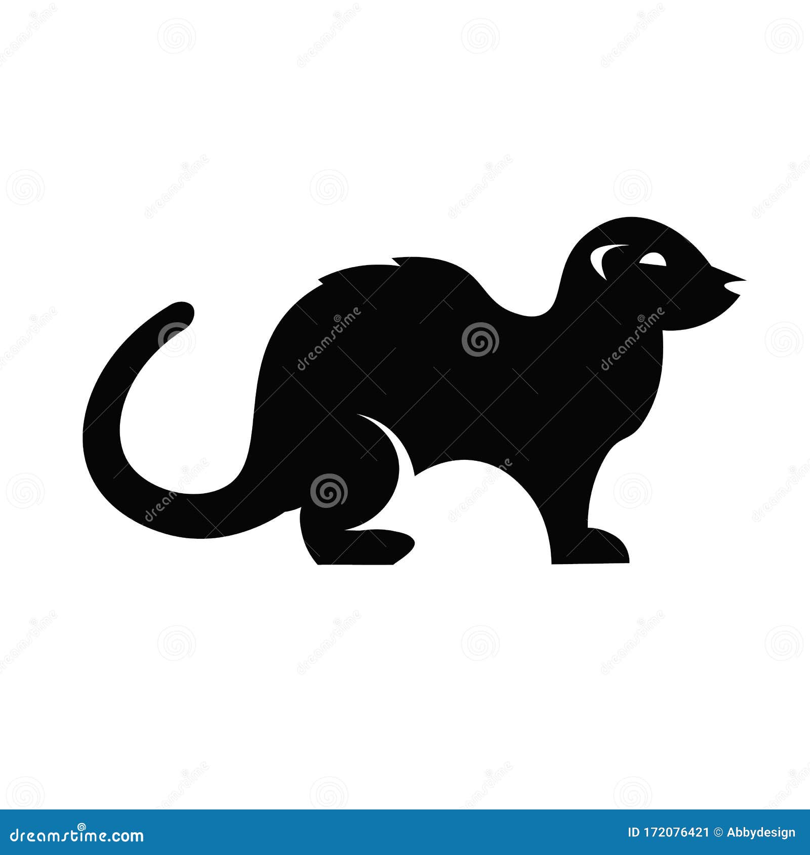 Ferret Icon And Silhouette. Stock Photography | CartoonDealer.com #63870830