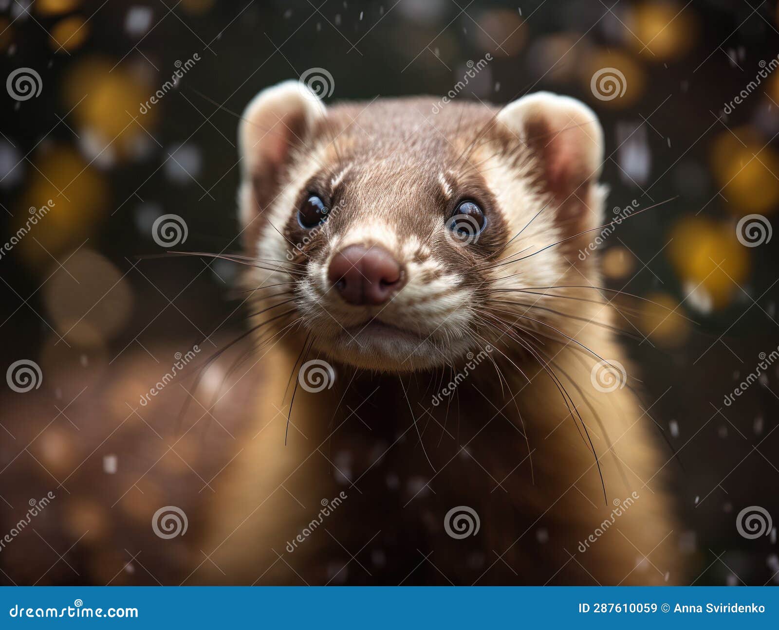 Ferret Portrait Created with Generative AI Technology Stock Image ...