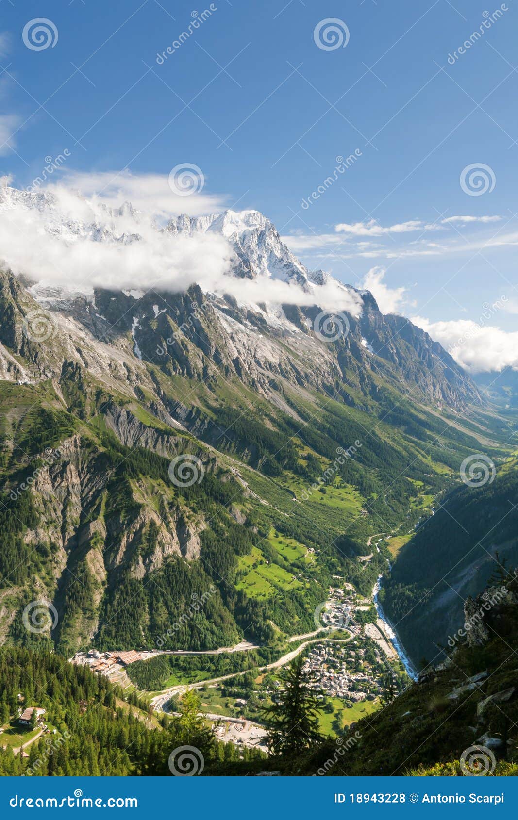 Ferret valley stock photo. Image of green, europe, alpine - 18943228
