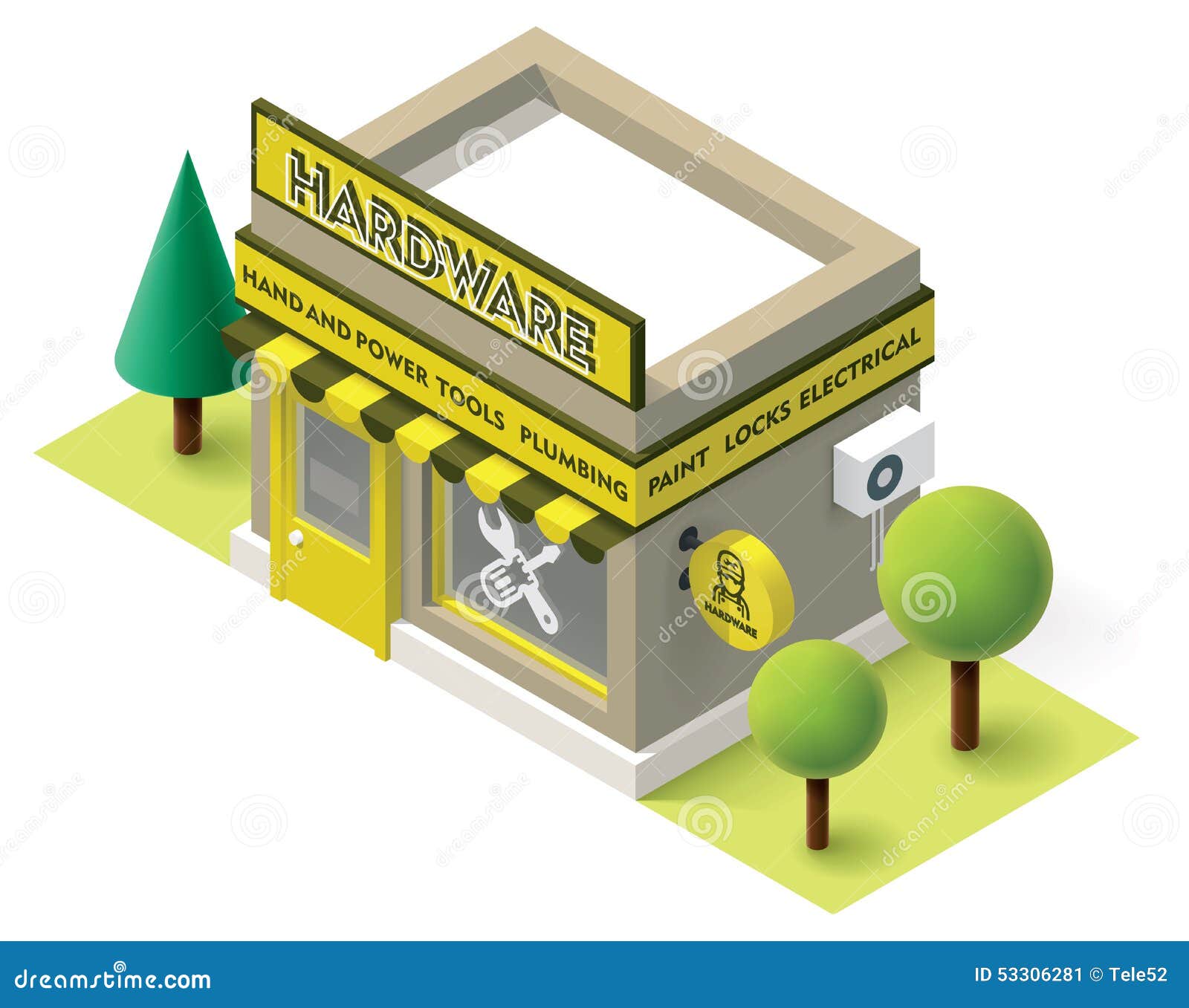 Ferretería del vector ilustración del vector. Ilustración de hardware ...