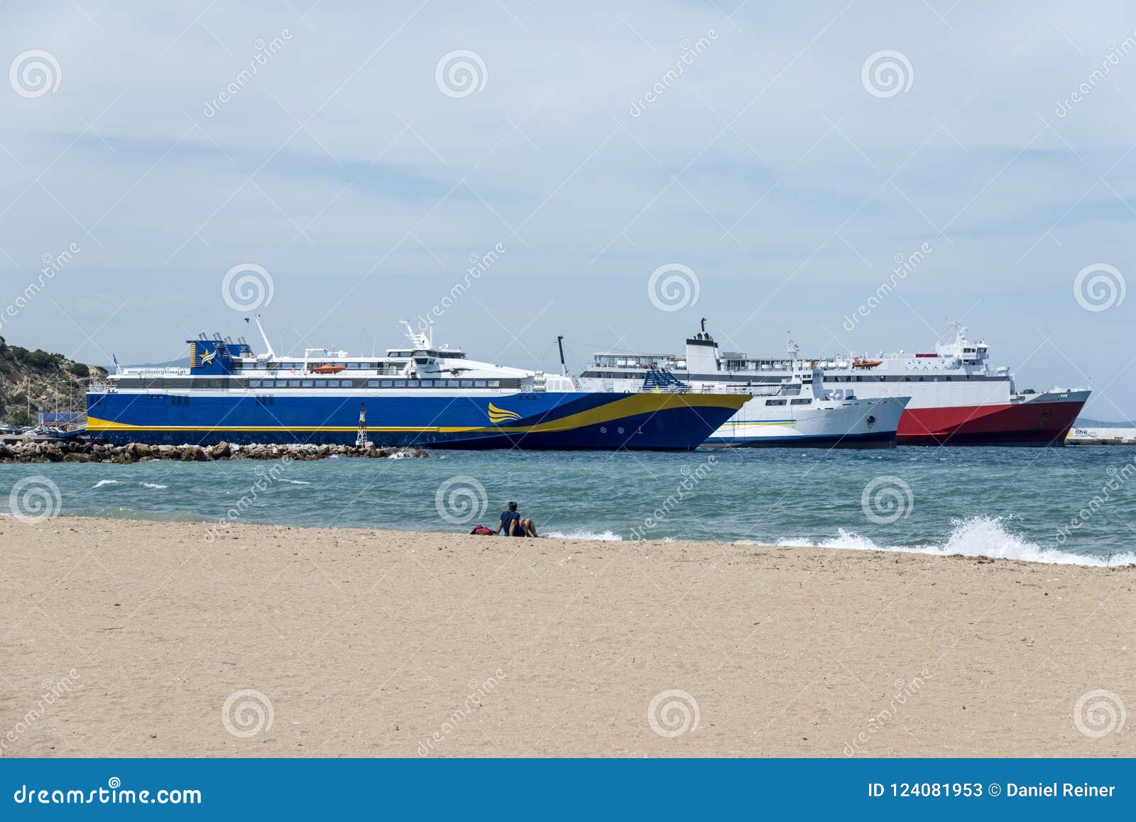 Ferries in Rafina Port, Greece Editorial Stock Photo - Image of greece ...