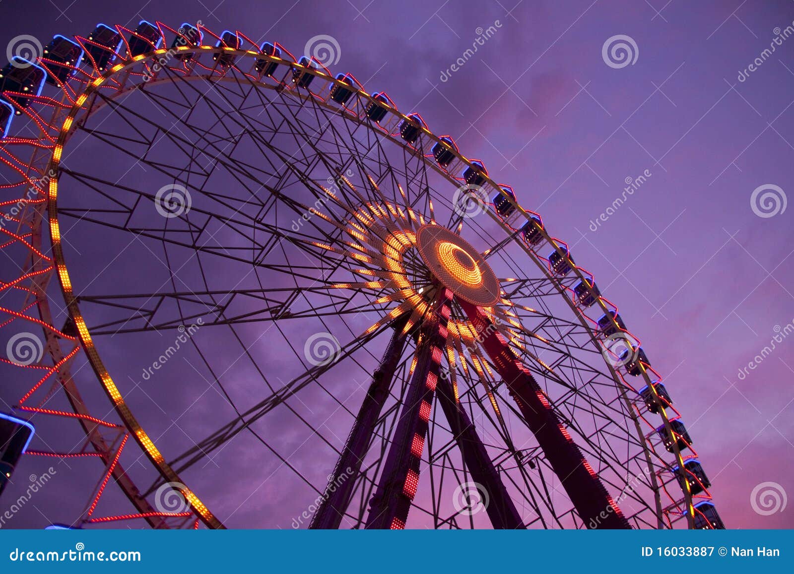 Ferries wheel stock image. Image of silhouette, urban - 16033887