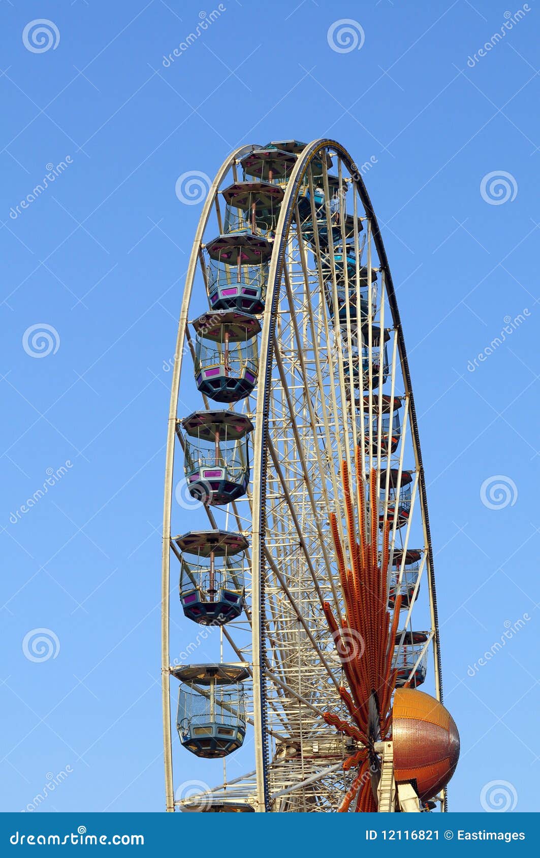 The Ferris Wheel stock image. Image of construction, abstract - 12116821