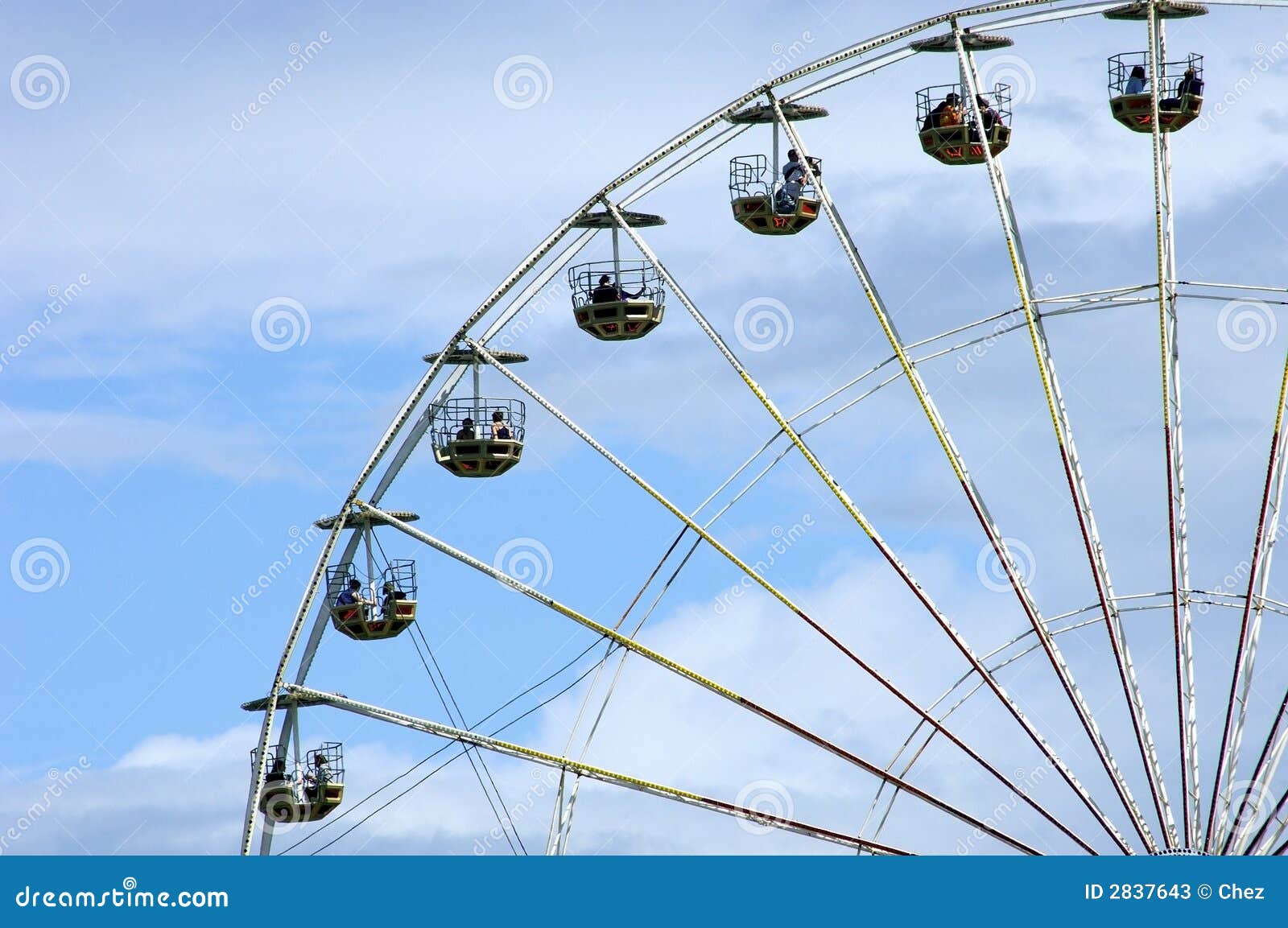Ferris Wheel stock image. Image of carriages, wheel, amusement - 2837643