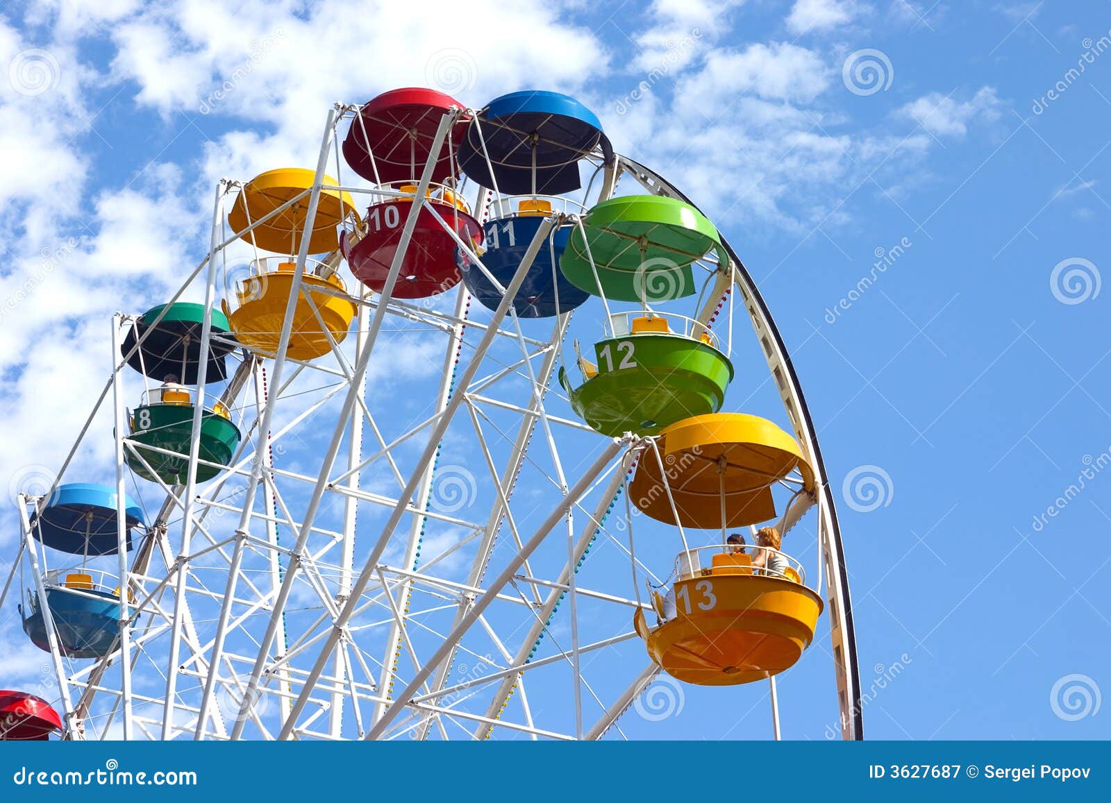 Ferris wheel stock image. Image of play, merry, people - 3627687