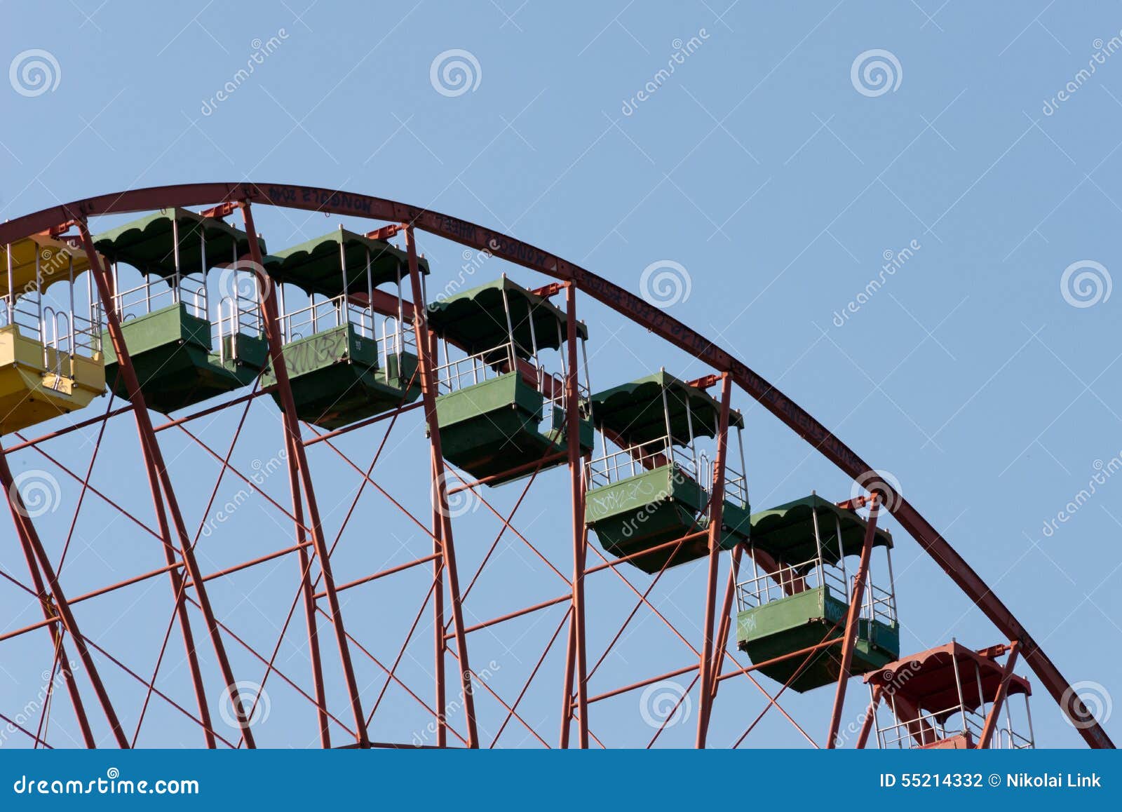 Ferris wheel stock photo. Image of blue, happiness, height - 55214332