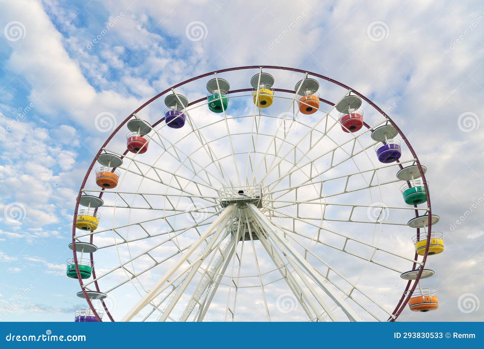 Ferris Wheel Against the Sky Stock Image - Image of circle, wheel ...