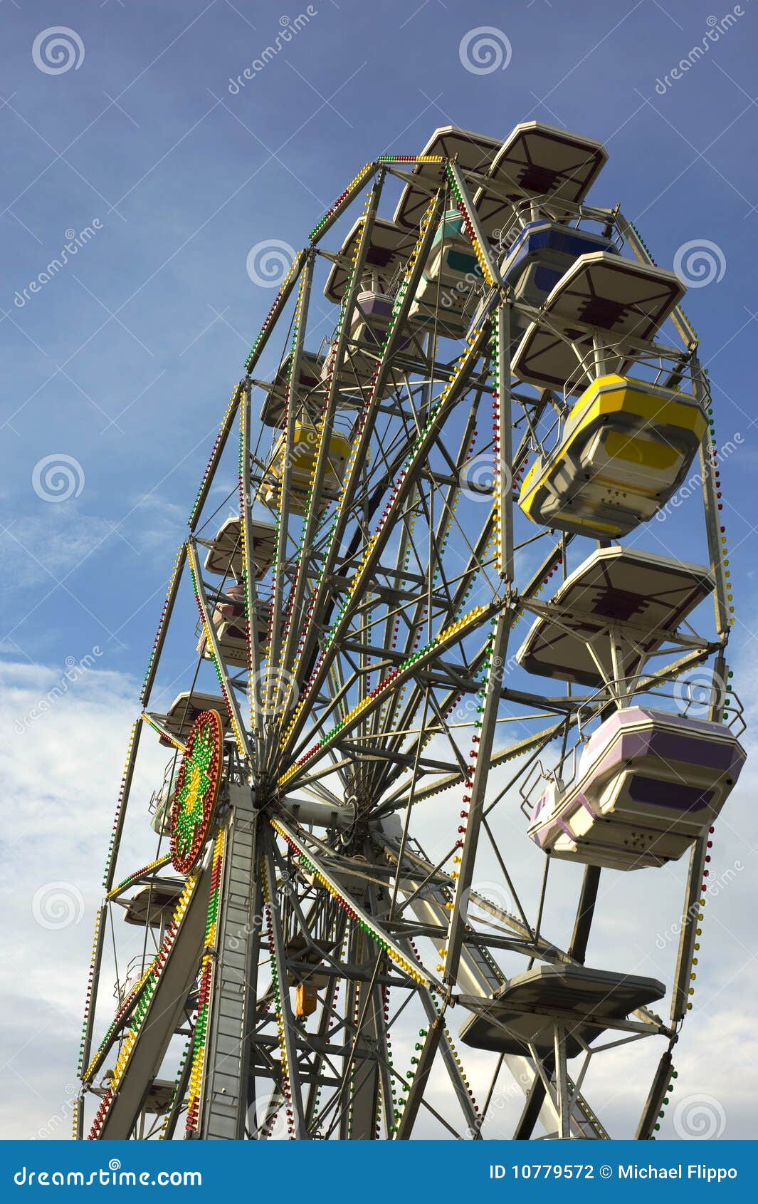 Ferris Wheel - Amusement Park Ride Stock Photo - Image of vacation ...